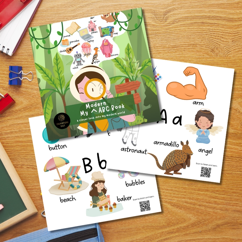 Alphabet Learning Picture Book for Kids - Interactive Printable Ebook ...