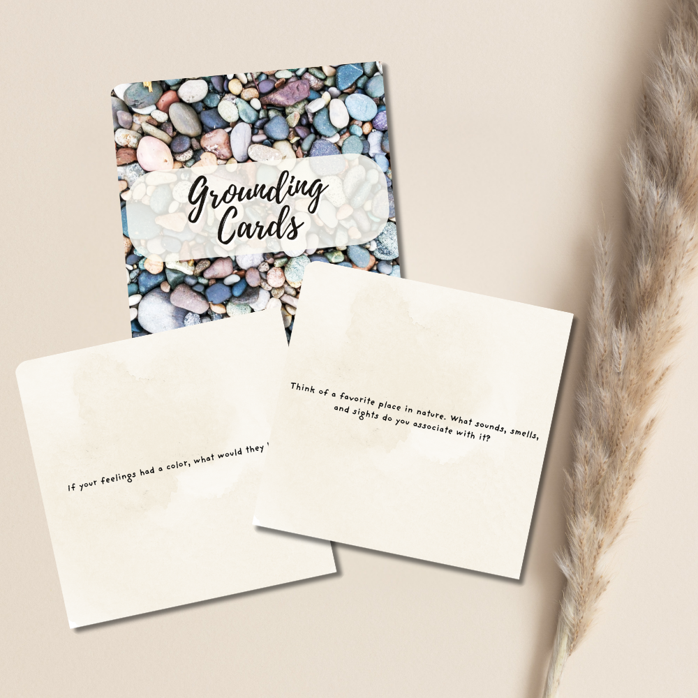 Grounding Cards - 30 Mindfulness & Self-Care Prompts | Digital Download ...