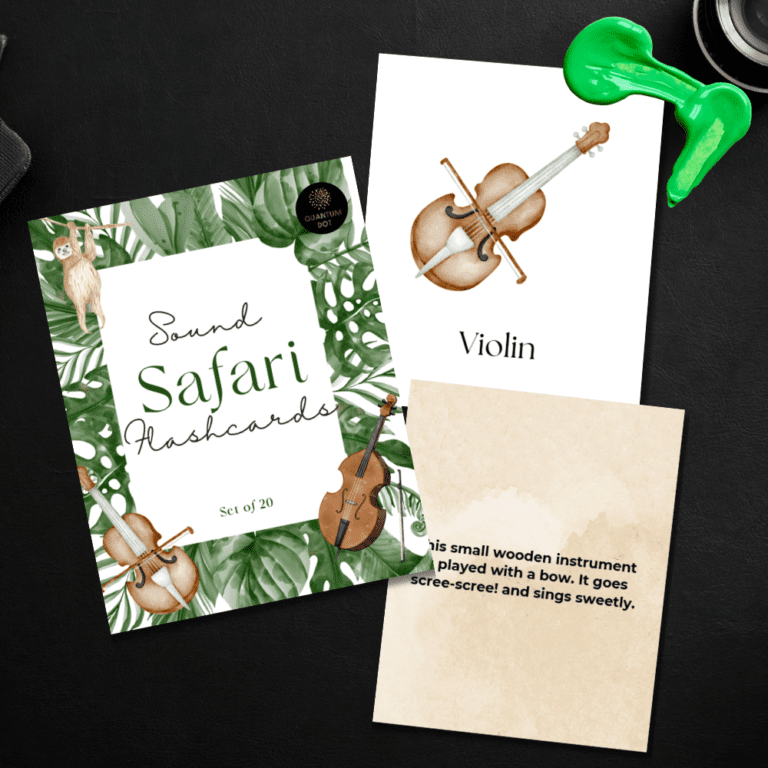 Sound Safari Flashcards – 20 Printable Musical Instrument Cards for ...